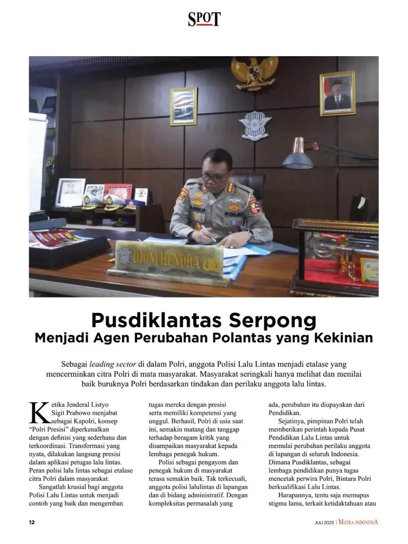 Pusdik Lantas Polri Gelar Upacara HUT Bhayangkara Ke-77, Kombes Djoni ...